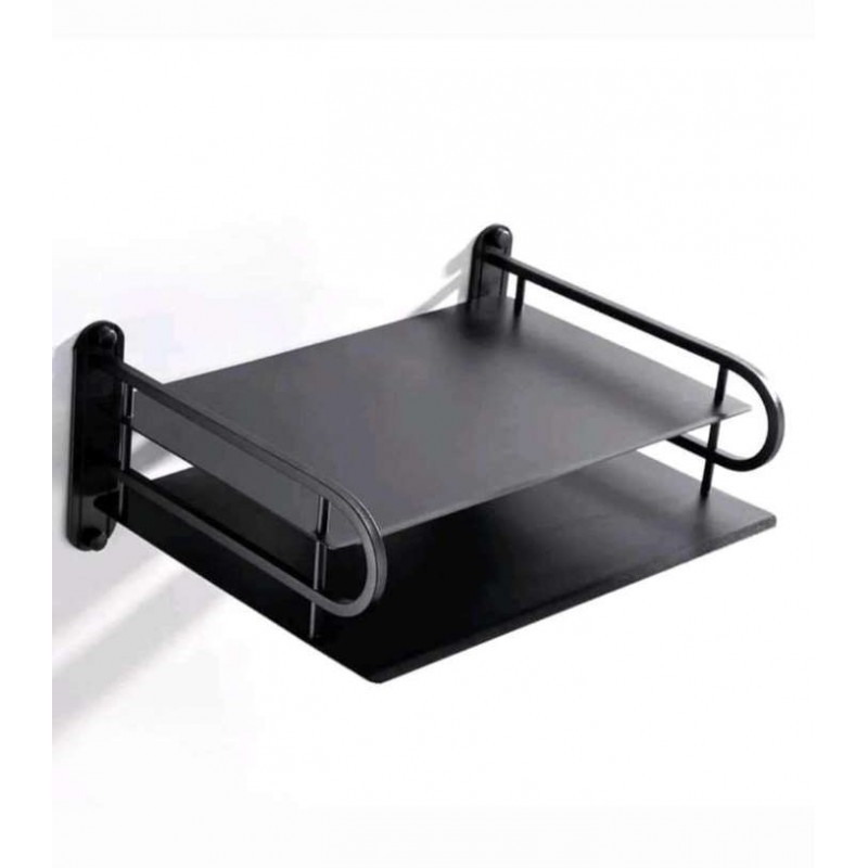 Wall Mounted Router Stand - Black - newmarketonlineshop