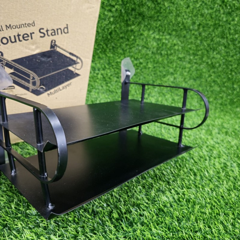 Wall Mounted Router Stand - Black - newmarketonlineshop